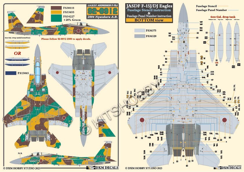 DXM decal 1/48 JASDF F-15J/DJ Aggressors Vol.1 Decal | eBay