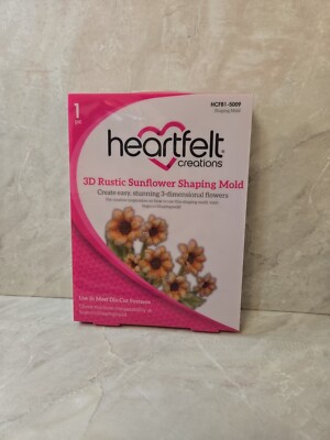 Heartfelt Creations Paper crafting 3D Flower Shaping Mold - Rustic ...