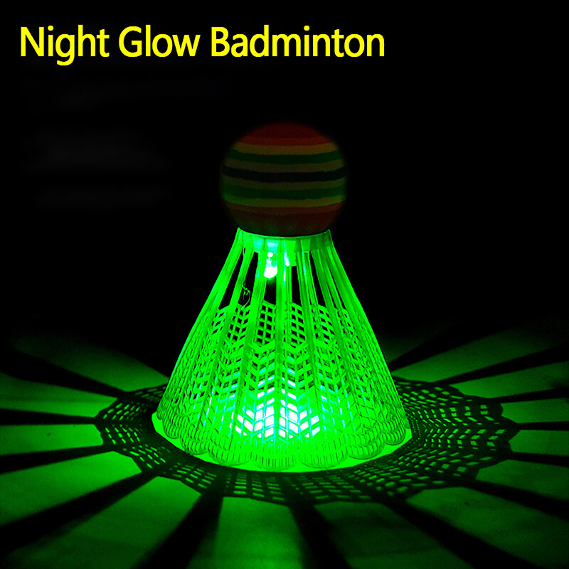 LED Badminton Ball Sports Shuttlecocks Luminous Night Colorful ...