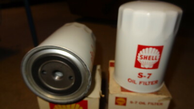 NOS Shell S-7 oil filters, Pair. 1957-58 Packard, 1958-63 Rambler ...