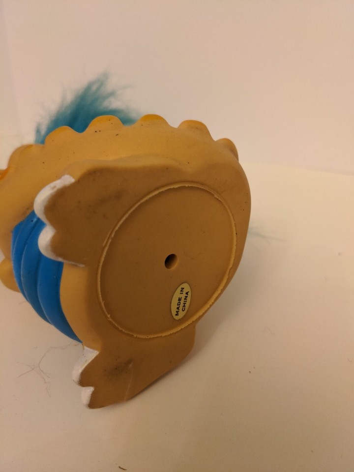 Vintage Dinosaur Dino Tyrano Troll Gnome Doll- 6 Inch- Blue Hair | eBay UK
