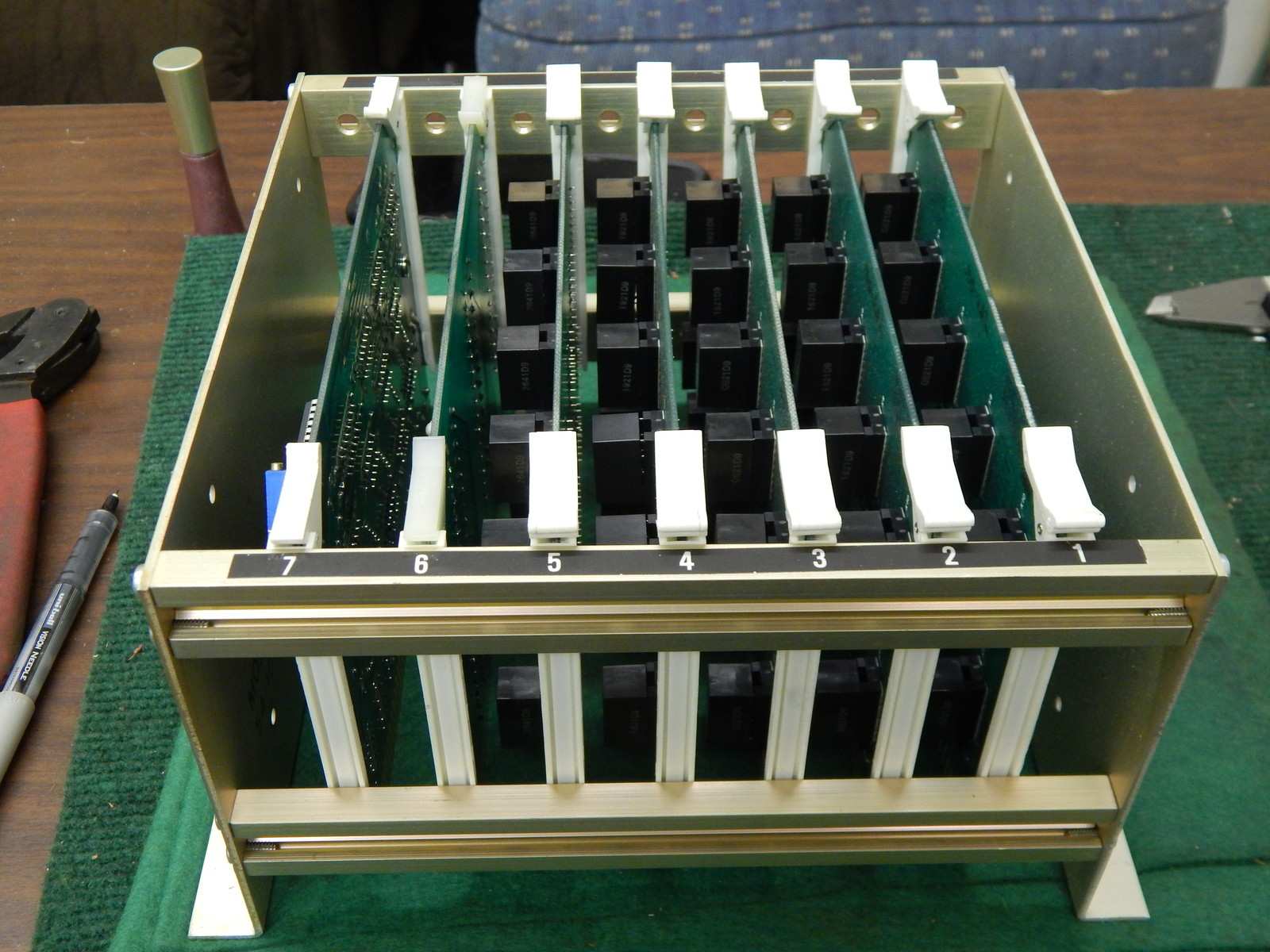 Monarch Circuit Board Rack with 7 PCB's | eBay