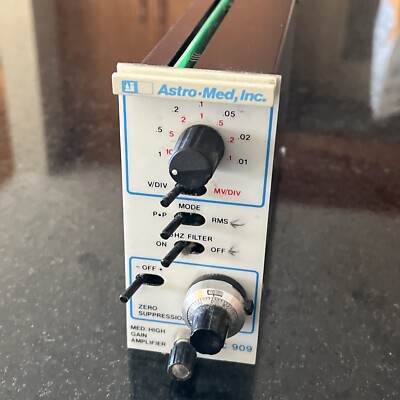 ASTRO MED INC. ASC 909 Med High Gain Amplifier Plug In Module | eBay