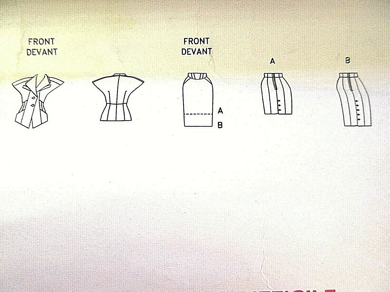 Vogue Paris Original Pattern 1135 Karl Lagerfeld Size 8-10-12 | eBay