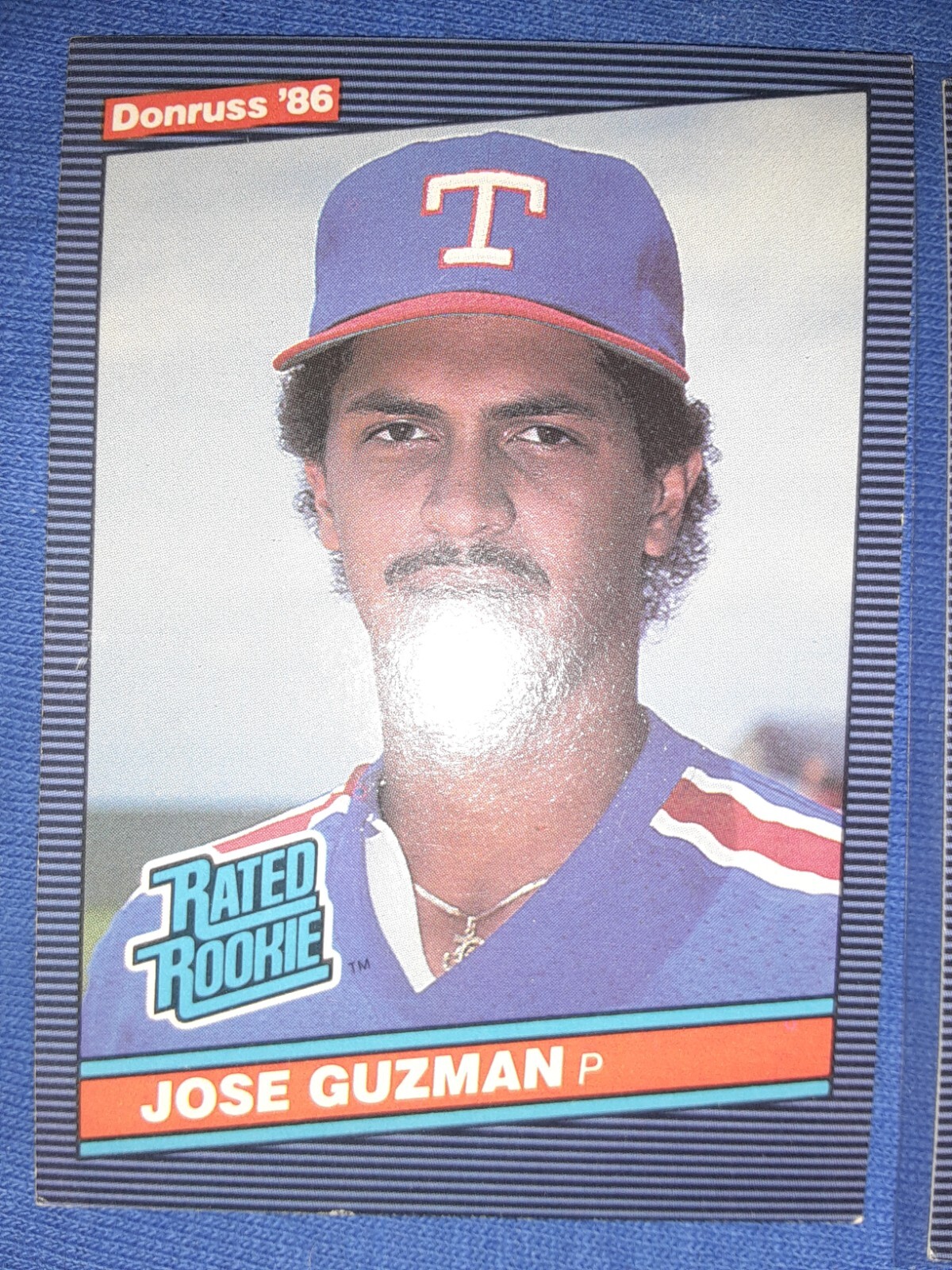 1986 Donruss Jose Guzman #30 Rated Rookie Texas Rangers Baseball RC MVP ...