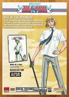 2010 Bleach DVD Vintage Print Ad/Poster Anime Manga Authentic Official ...