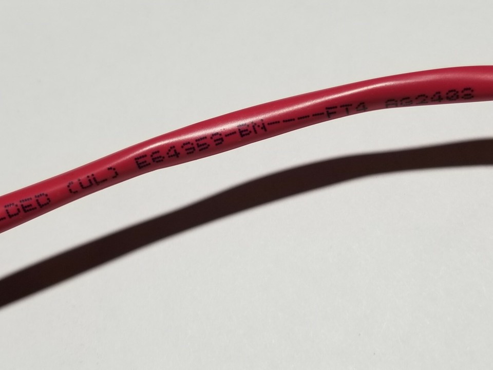 Belden Wire 5220FL 16/2C Solid Shielded Riser Fire Alarm Cable Red ...