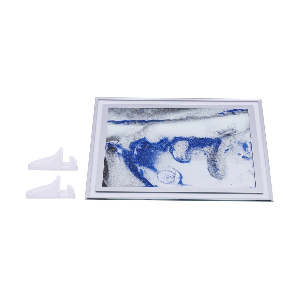 Desktop Blue Moving Sand Picture Frame Drifting Sandscapes Motion Art ...