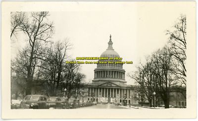 1940s Photo Washington DC United States Capitol Building Cars ...