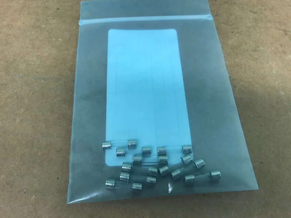 BAG OF 10 DIGI-KEY Glass Fuses 5x20mm 0.5A 250V 500mA | eBay