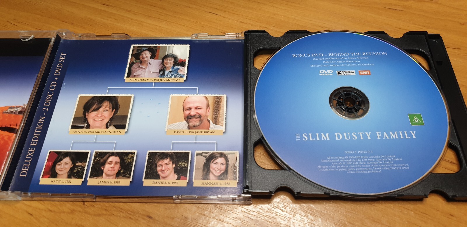 The Slim Dusty Family Reunion **2008 Australian 14 Track CD/DVD Album ...