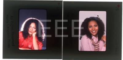 2 Pam Grier Movie Actress Model by Harry Langdon Transparency w/rights ...