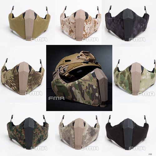 FMA Mandible Tactical Hunting Half Face Mask for Fast Helmet | eBay