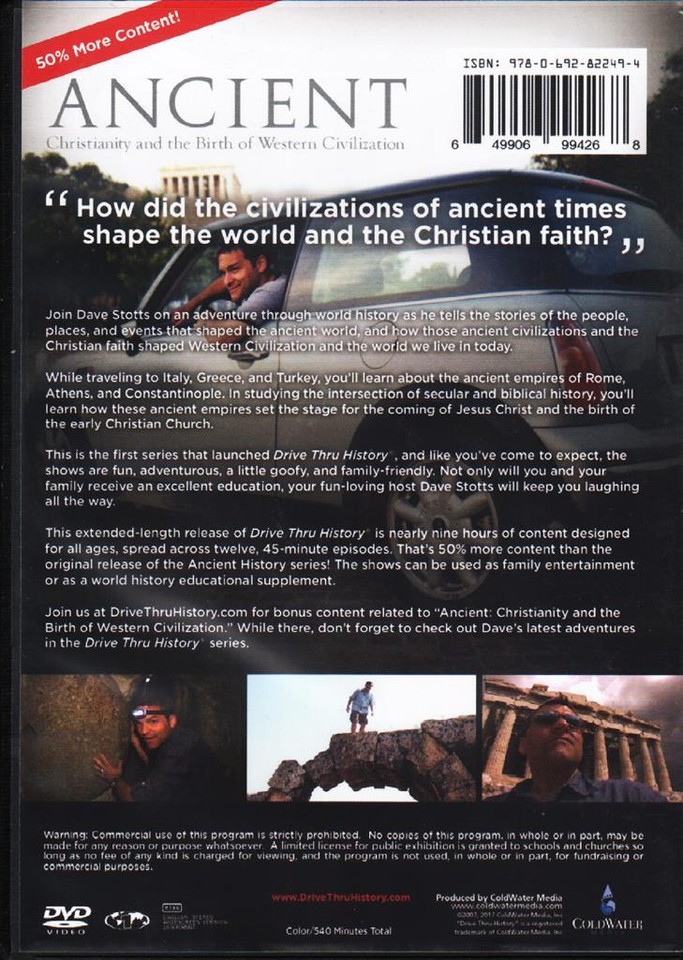 NEW Drive Thru History ANCIENT Extended Length Edition 4 DVDs Dave ...