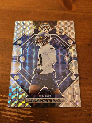 2023 Panini Mosaic Devon Witherspoon rookie card #313 - Silver Mosaic ...