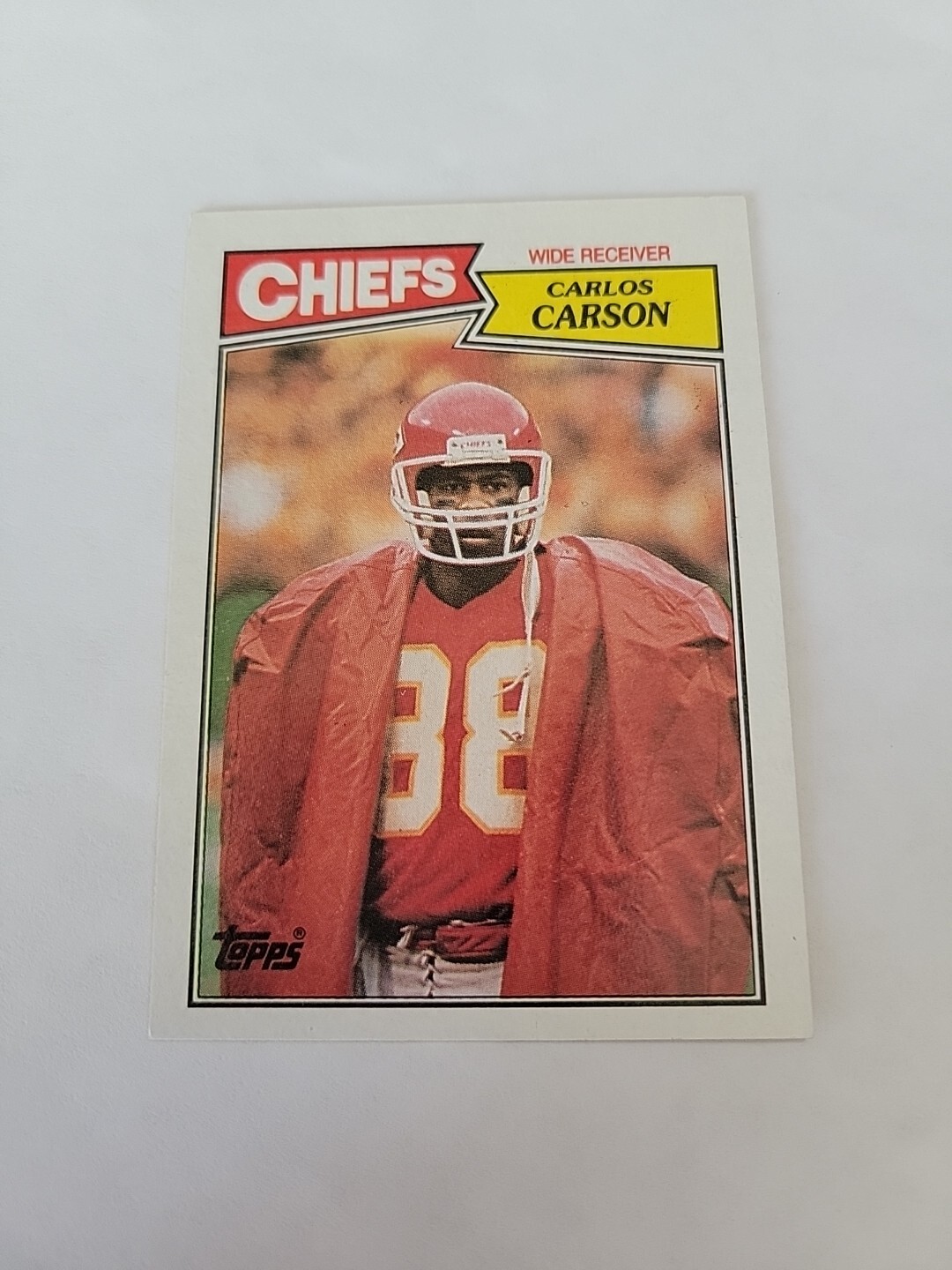 Carlos Carson 1987 Topps Kansas City Chiefs #164 Vintage Football CARD ...