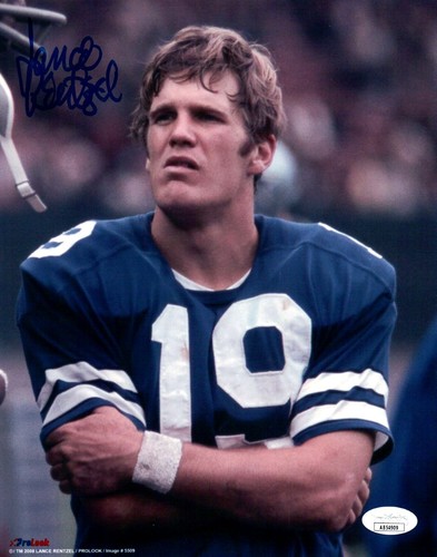 Lance Rentzel Signed Autographed 8X10 Photo Dallas Cowboys JSA AB54909 ...