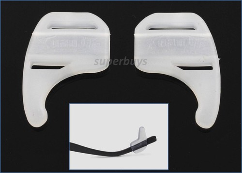 White Non-Slip Silicone Ear Pad Hook Specs Glasses Eyewear Frames ...