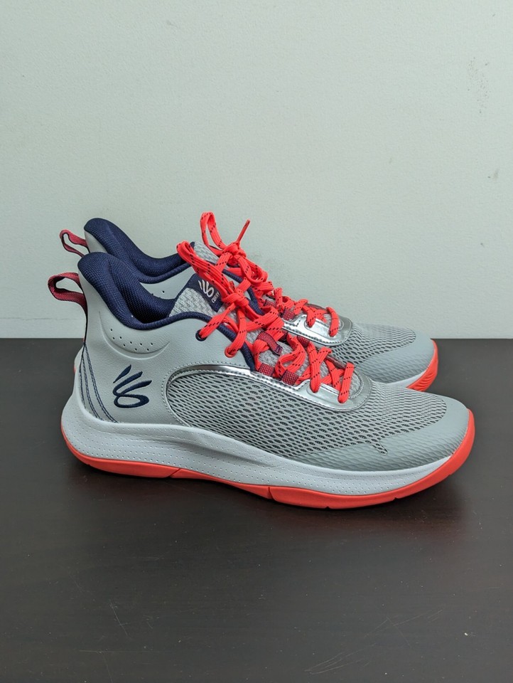 Under Armour Steph Curry 3Z6 'Grey Red' 3025090-101 Men's Size 9 | eBay