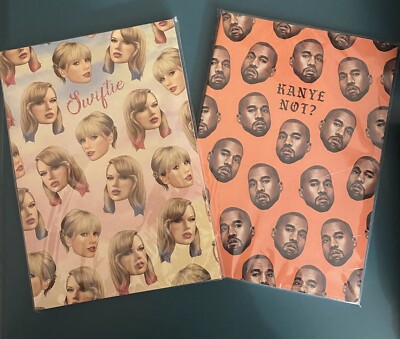 TAYLOR SWIFT VS KANYE WEST / CENTRAL 23 NOTEBOOK / BRAND NEW / KANYE ...