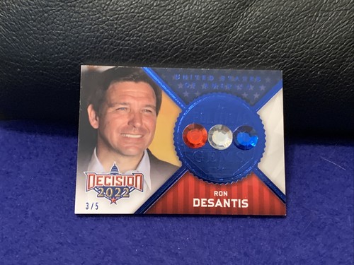 2022 DECISION GOVERNOR RON DESANTIS POLITICAL GEMS CARD #PG24 ~ FLORIDA ...