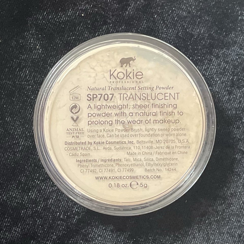 KOKIE COSMETICS Translucent Setting Powder 0.18 oz. (5g) New Sealed | eBay