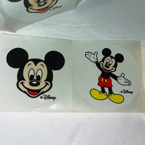 Lot 26 VTG Mickey Mouse Stickers Classic Disney Round Face FIGURE ...