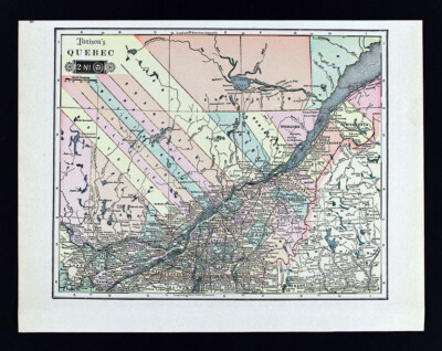 1900-Now - 1915 Atlas Of Canada Map