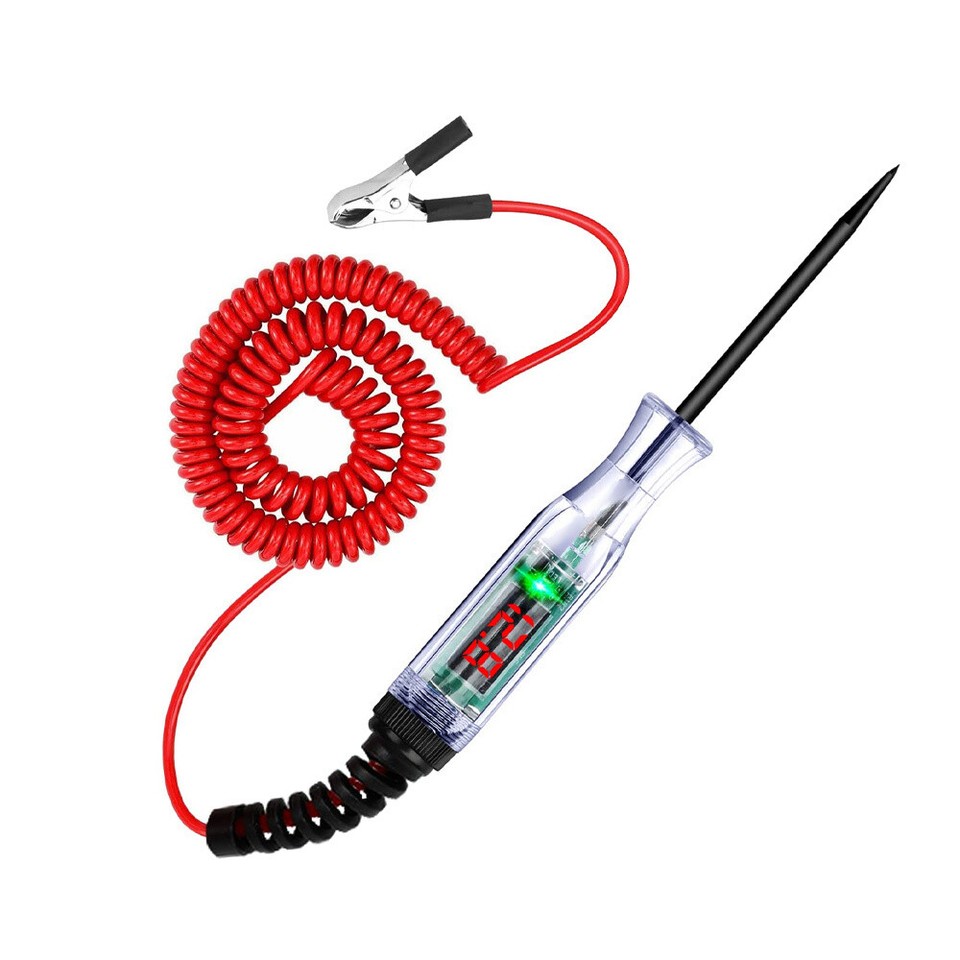 12V Circuit Tester Probe Voltage Pen Detector 3-48v Electric Car Fuse ...