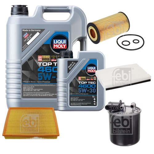 FEBI Controllo set 6L Liqui Moly Top Tec 4600 5W-30 per Mercedes ...