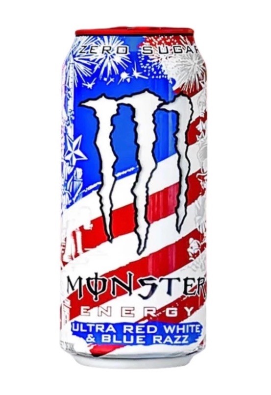 Monster Energy Ultra Red White and Blue Razz USA Import 473ml Can New ...