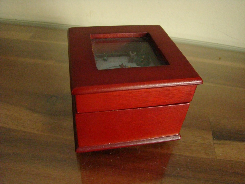 Mr. Christmas Music Box Miniature Ice Skating Rink Animated Snow Man ...