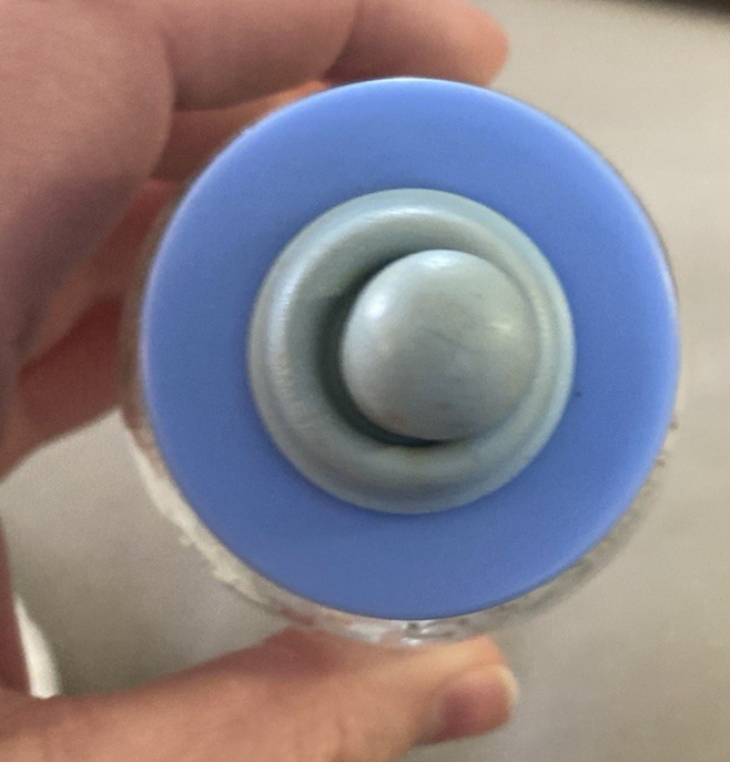Vintage Enfamil Nursette Baby Bottle Glass Blue Lid Nipple Infant ...