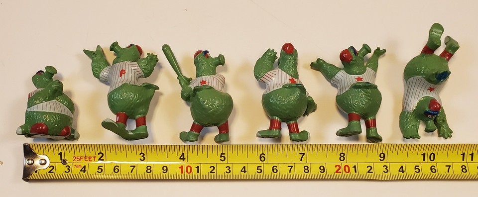 Phillie Phanatic VTG PHILADELPIA PHILLIES 1987 Mini Figure Six (6 ...