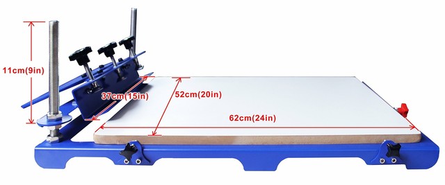 Screen Printing 1 Color Table Press Printer Oversize Pallet 20x24 Inch ...