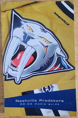 2003-04 Nashville Predators Media Guide (Official NHL) NM | eBay