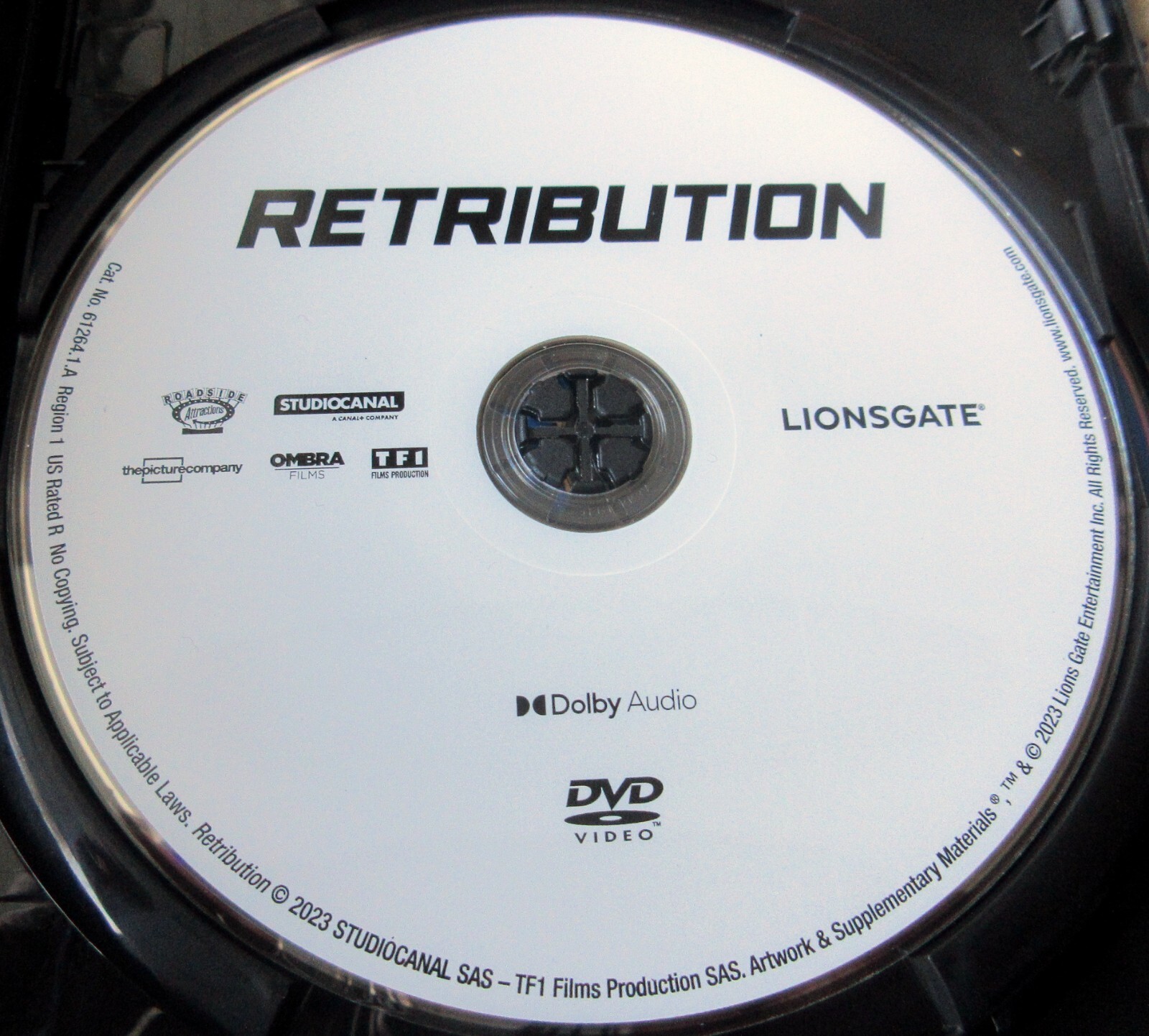 RETRIBUTION 2023 DVD Disc Only Liam Neeson Matthew Modine Antal Revenge ...