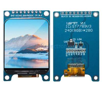 1.69 TFT LCD IPS Color Display Screen Module ST7789 SPI Interface 240* ...
