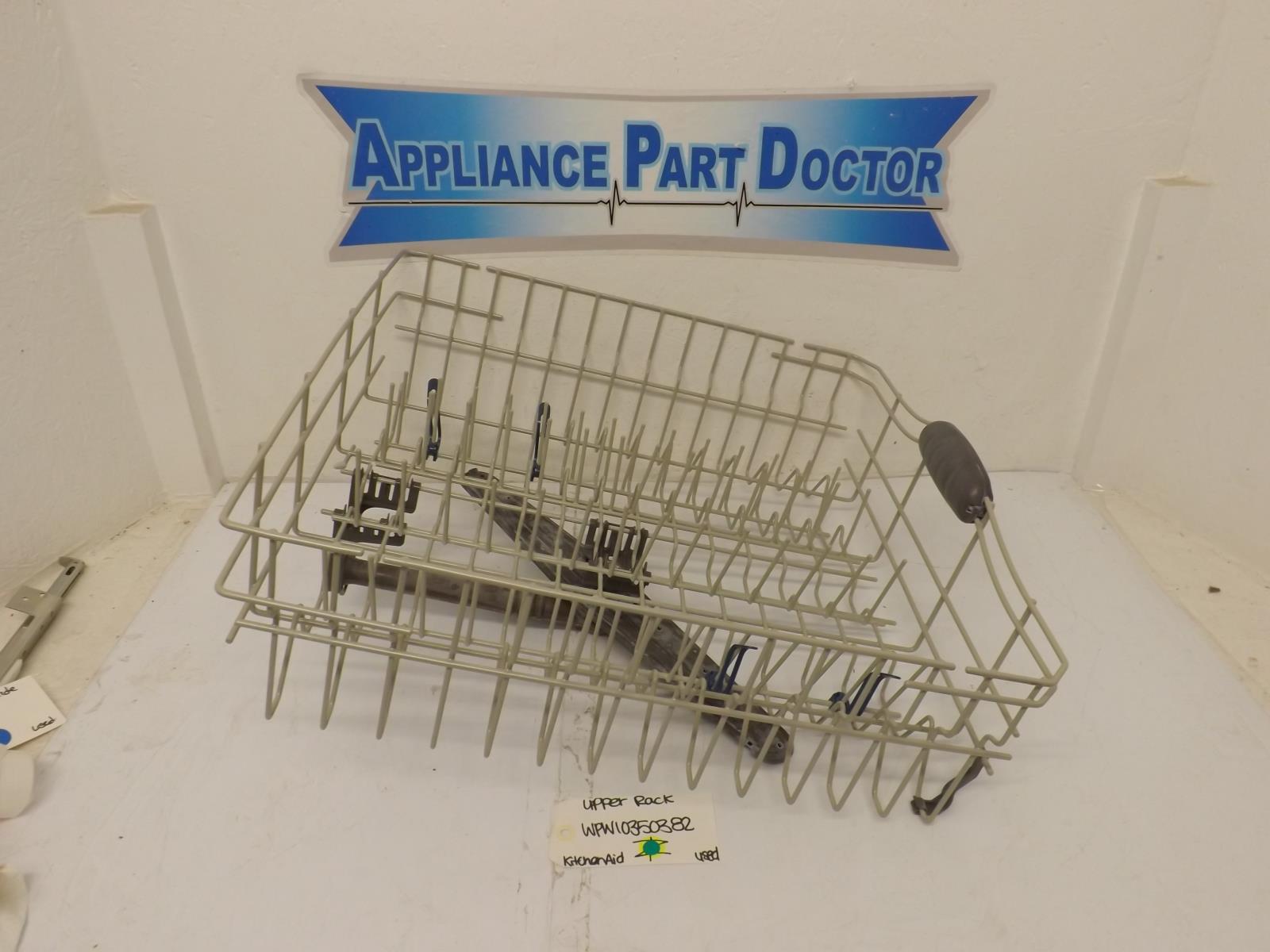 KitchenAid Dishwasher WPW10350382 Upper Rack Used | eBay