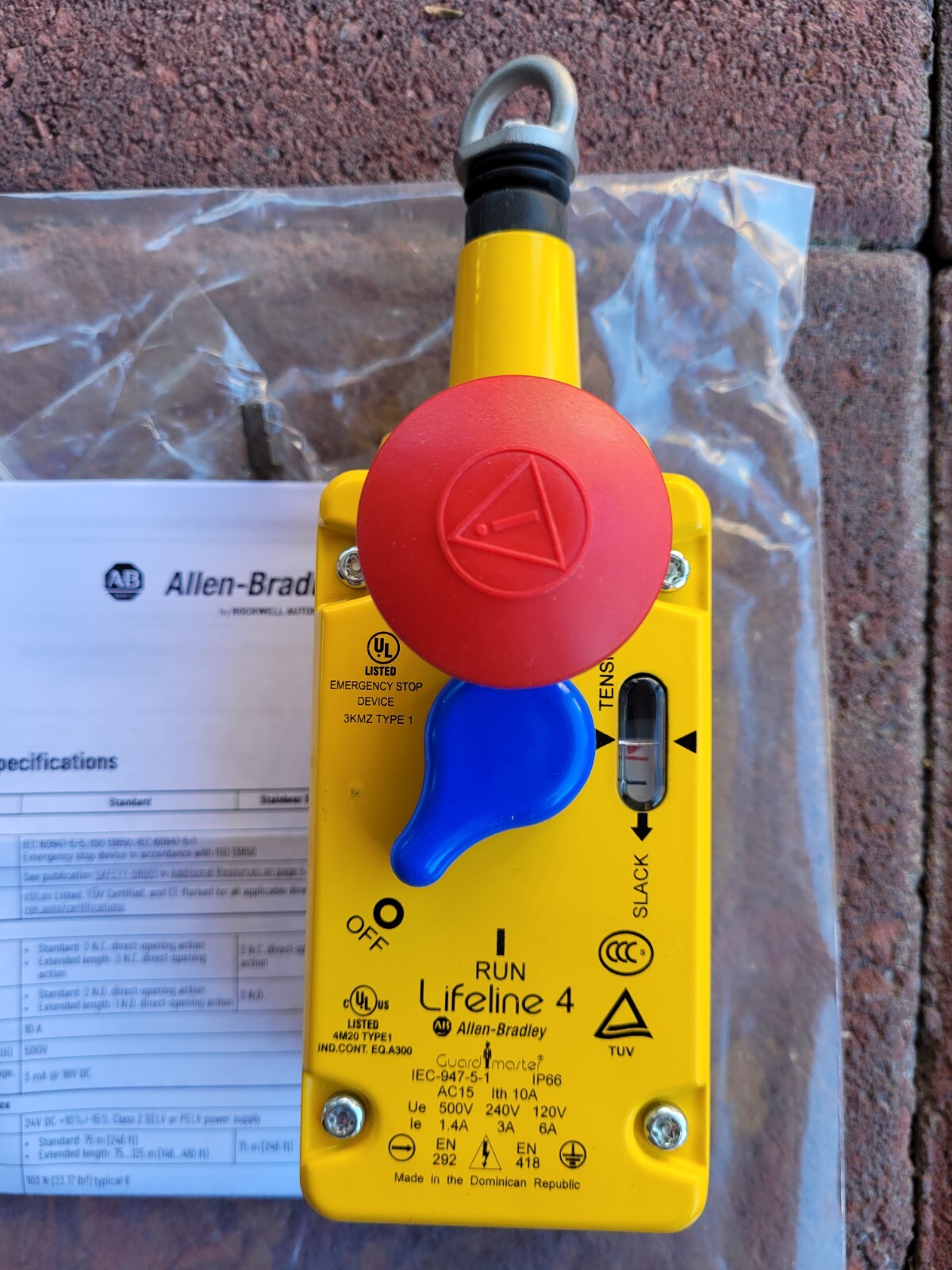 Allen-Bradley 440E-L13043 Guardmaster Cable Safety Pull Switch for sale ...