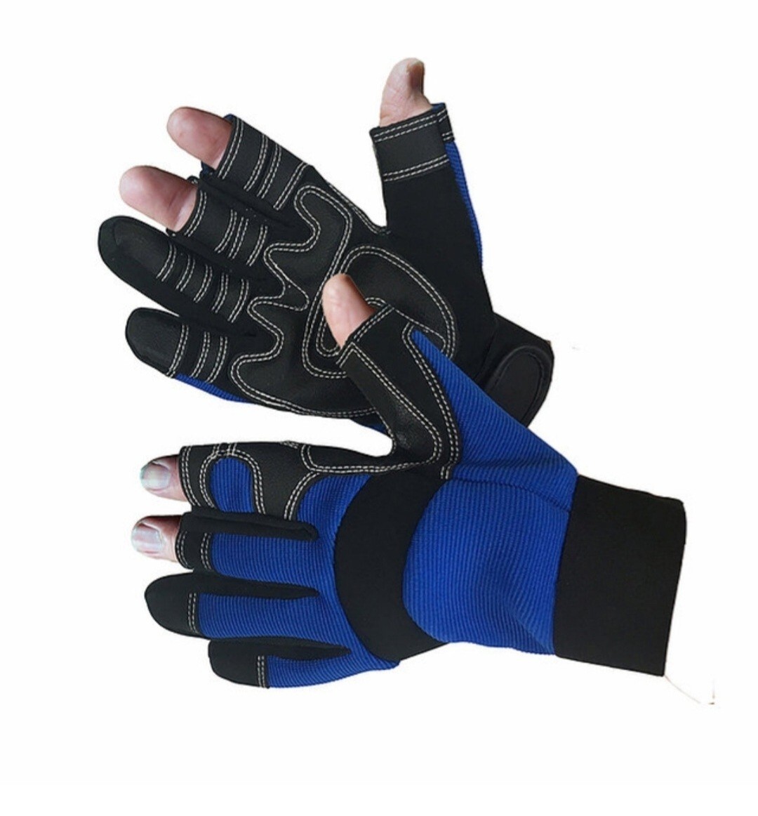 Tuff Gard Fingerless Mechanic Glove Medium to XL | eBay