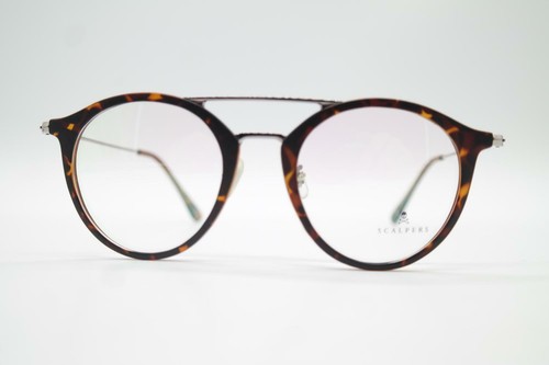 Scalpers SCP 8016 33 Braun Plata Ovalado Gafas Montura de Gafas Lentes ...