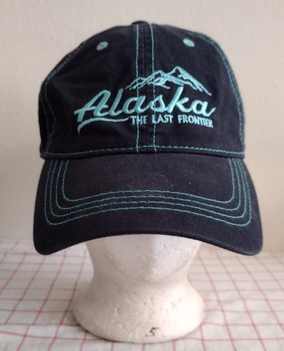 Alaska The Last Frontier Cap Hat Black Adjustable Strapback Vacation ...