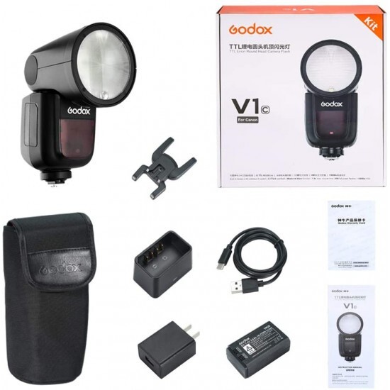 Godox V1 TTL Li-ion Round Head Camera Flash Speedlite for Canon | eBay