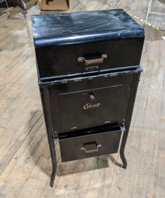 Edison Shaving Machine Electric Wax Cylinder Storage Drawer Vintage CAN ...