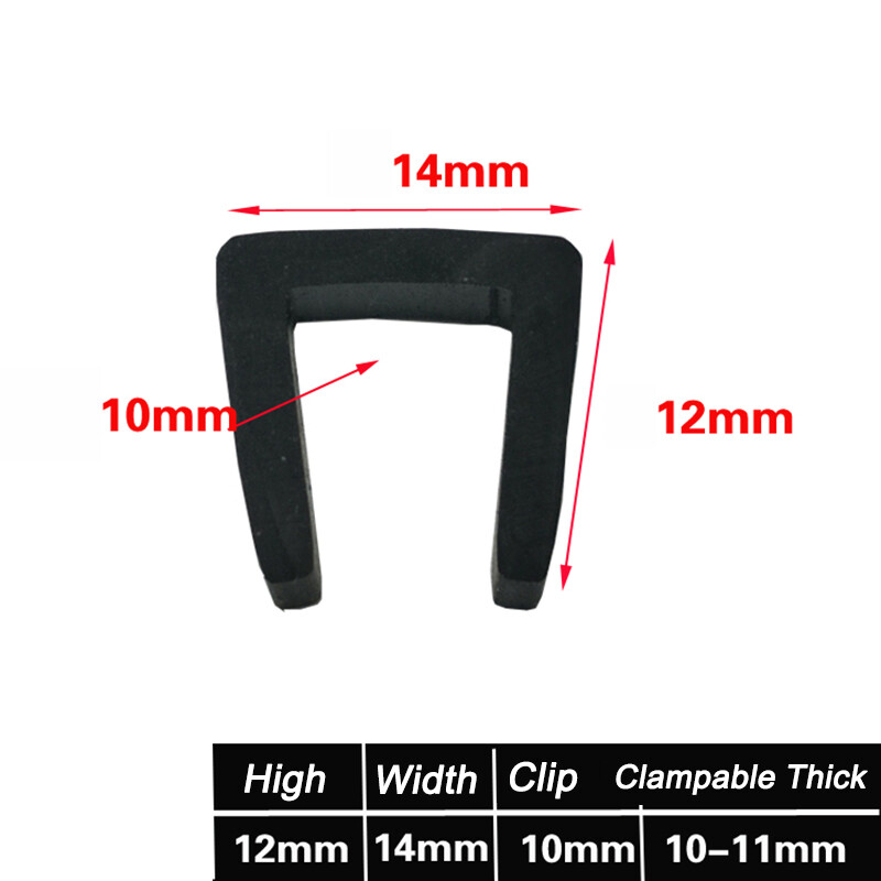 Rubber 1mm-20mm U Shape Guard Edging Trim Seal Strip Door Table Edge ...