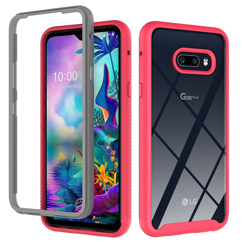 For LG G8X ThinQ Case Full-Body Hybrid Shockproof Phone Cover + Screen ...