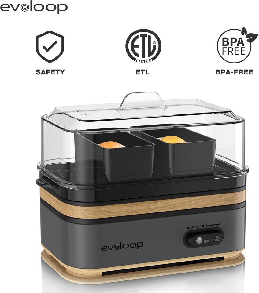 EV LOOP Multi Function Rapid 6 Egg Cooker | eBay