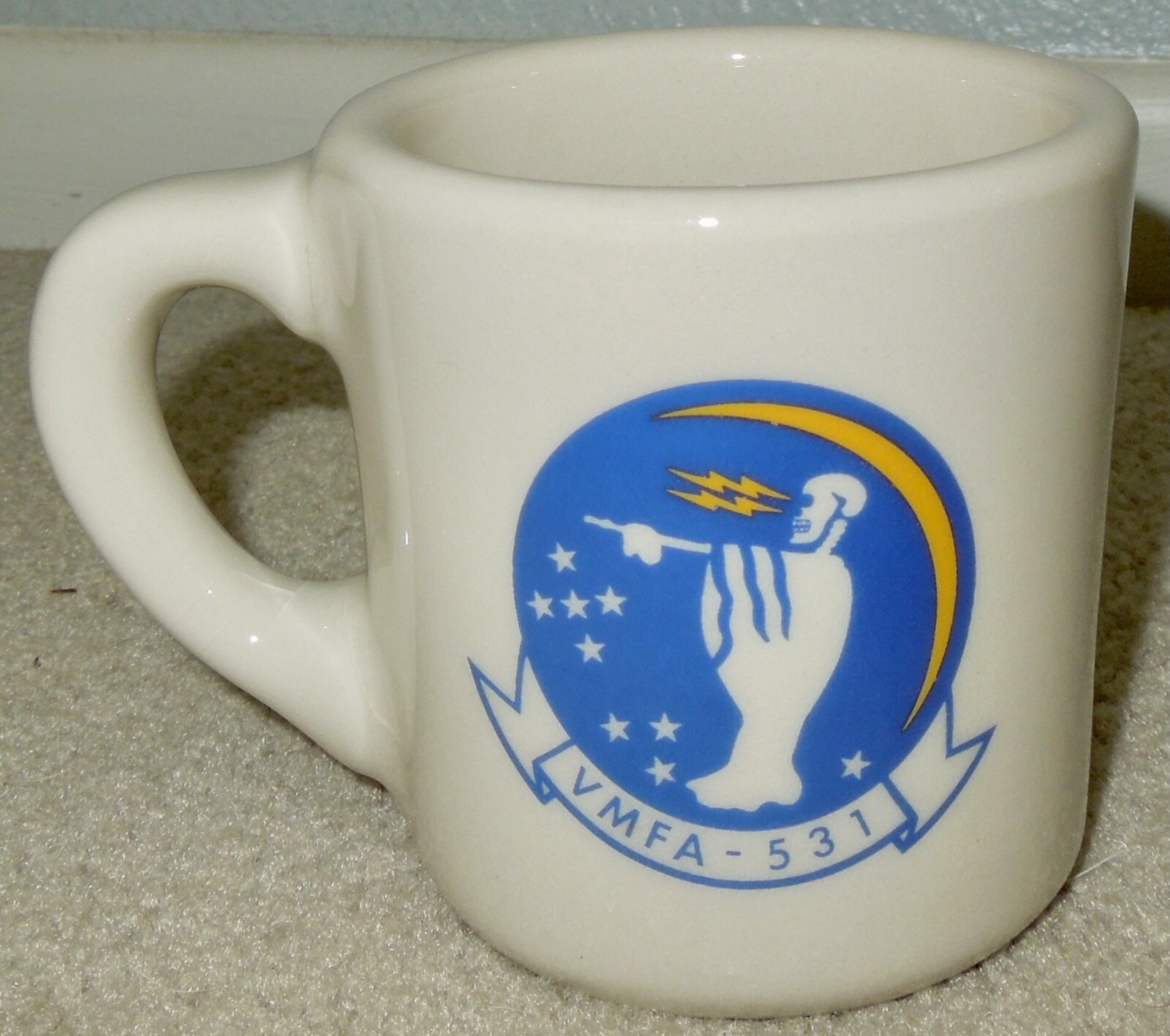 USMC Fighter Attack Squadron 531 (VMFA-125) Thick, Heavy Ceramic Pilot ...