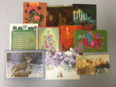 Lot Of 10 - Used Vintage Christmas Cards | eBay